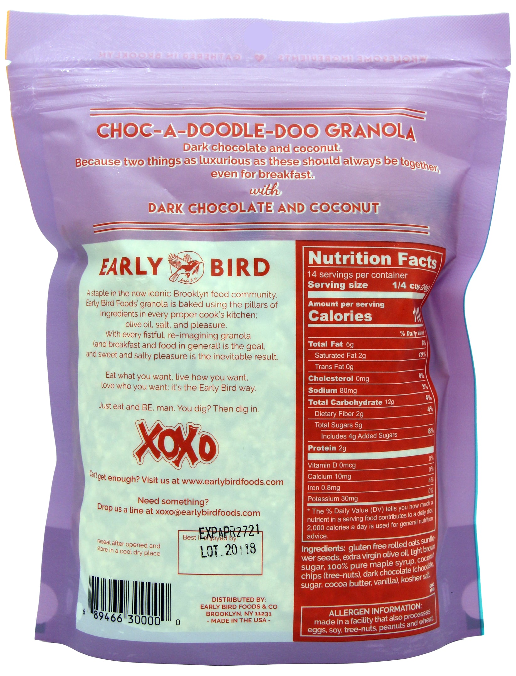 CHOC-A-DOODLE-DOO – Early Bird Foods & Co.